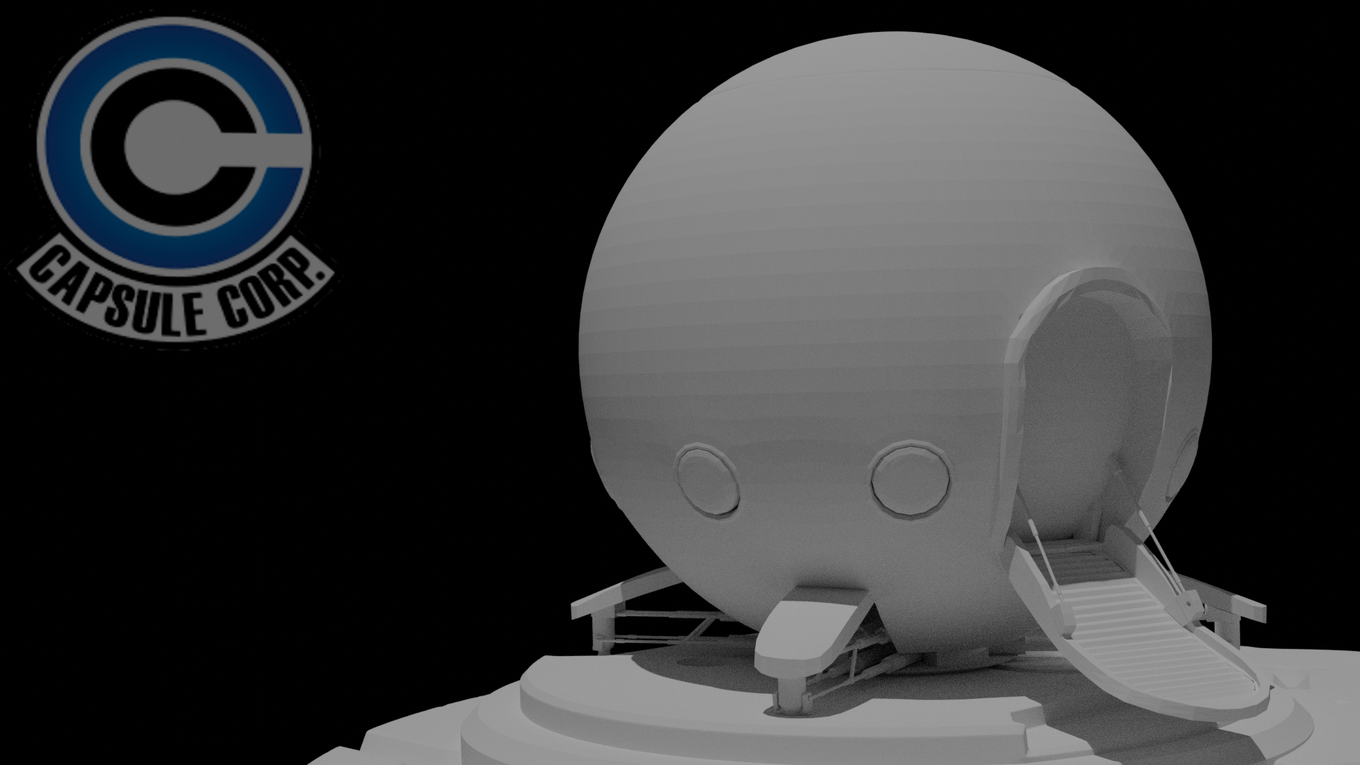 Archivo STL Bulma Naked & Capsule Corp Ship 🚢 ・Plan para descargar y ...