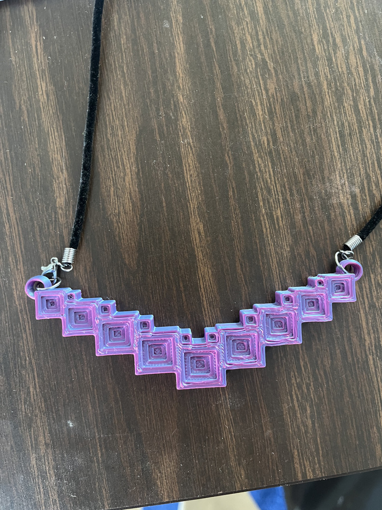 Free 3D file Bismuth Necklace 🔮 ・3D printable model to download・Cults