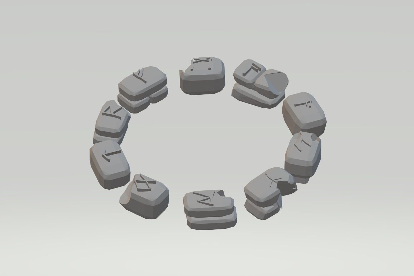 🪄 Rune stones・Free STL File for ・Cults