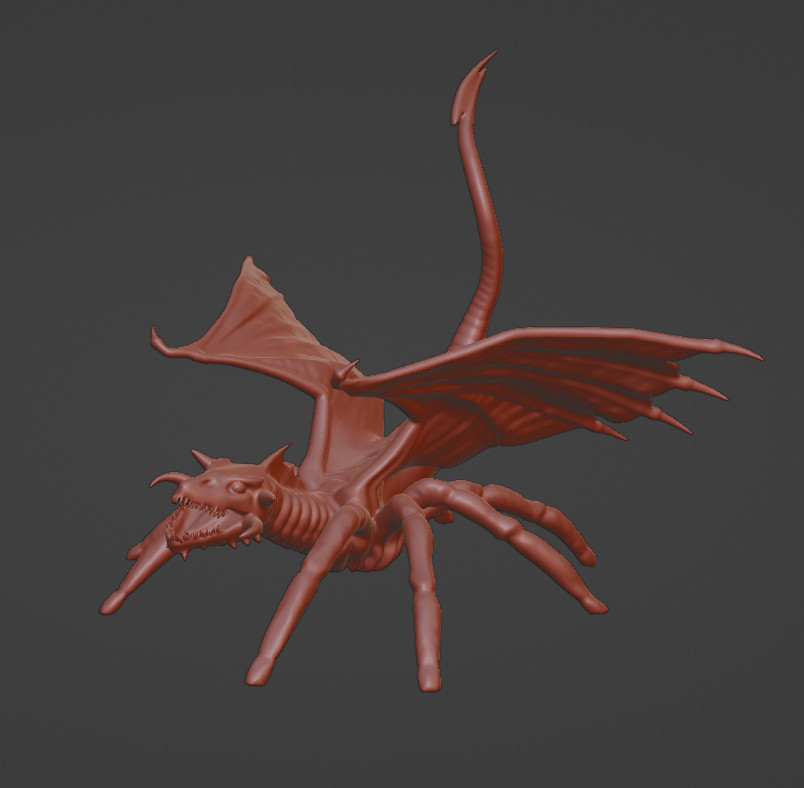 Free STL file Spider Dragon DnD multi sized 🕷️ ・3D printable object to ...