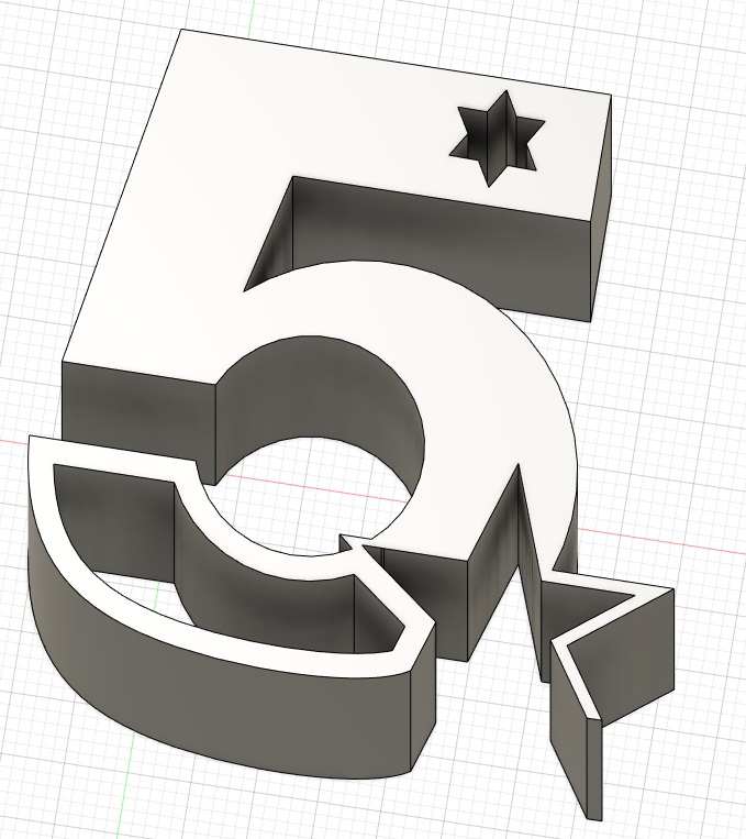 Free STL file Number 5 🔢 ・3D print design to download・Cults