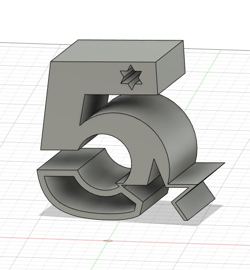 Free STL file Number 5 🔢 ・3D print design to download・Cults
