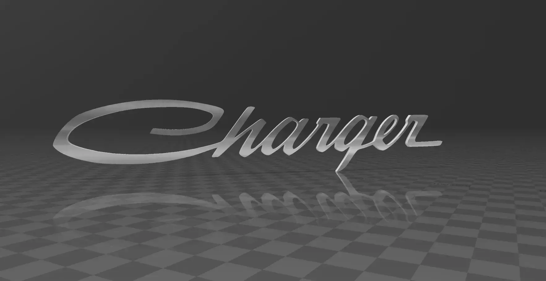 Free 3D file Charger Emblem 🚗 ・Template to download and 3D print・Cults