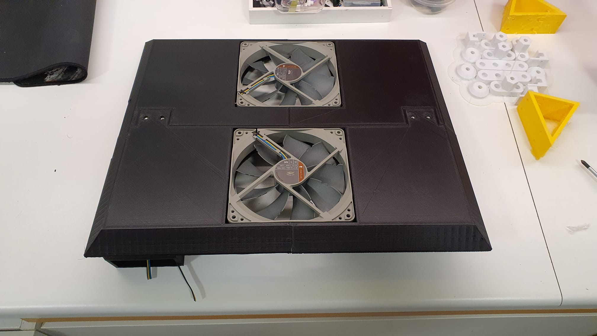 STL file Rack Fan Unit - 2x Thermostatic Fan Tray 👽 ・Design to download ...