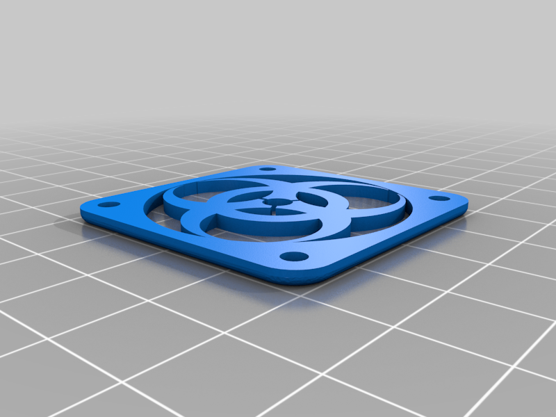 Free STL file 40 mm screw on Fan Cover Biohazard edition [REMIX] ☣️ ・3D ...