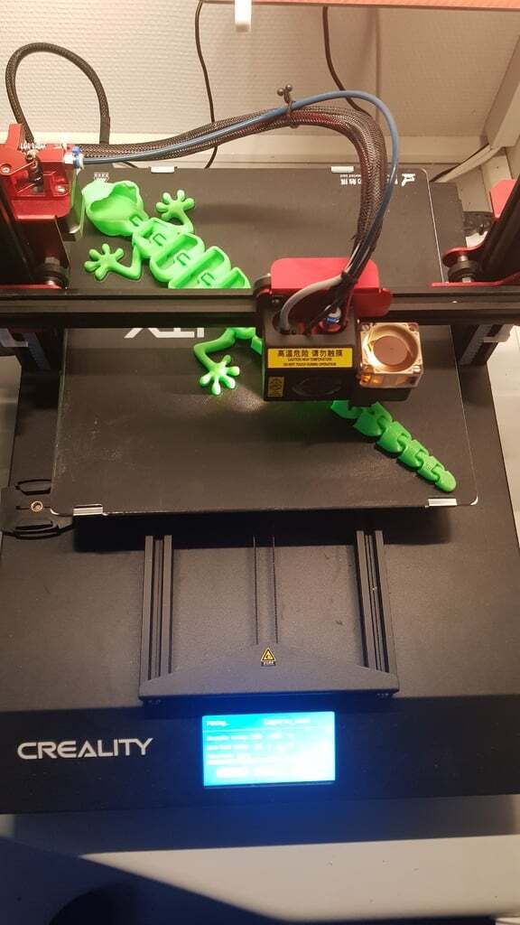 3D printing Articulated Lizard v2・Cults