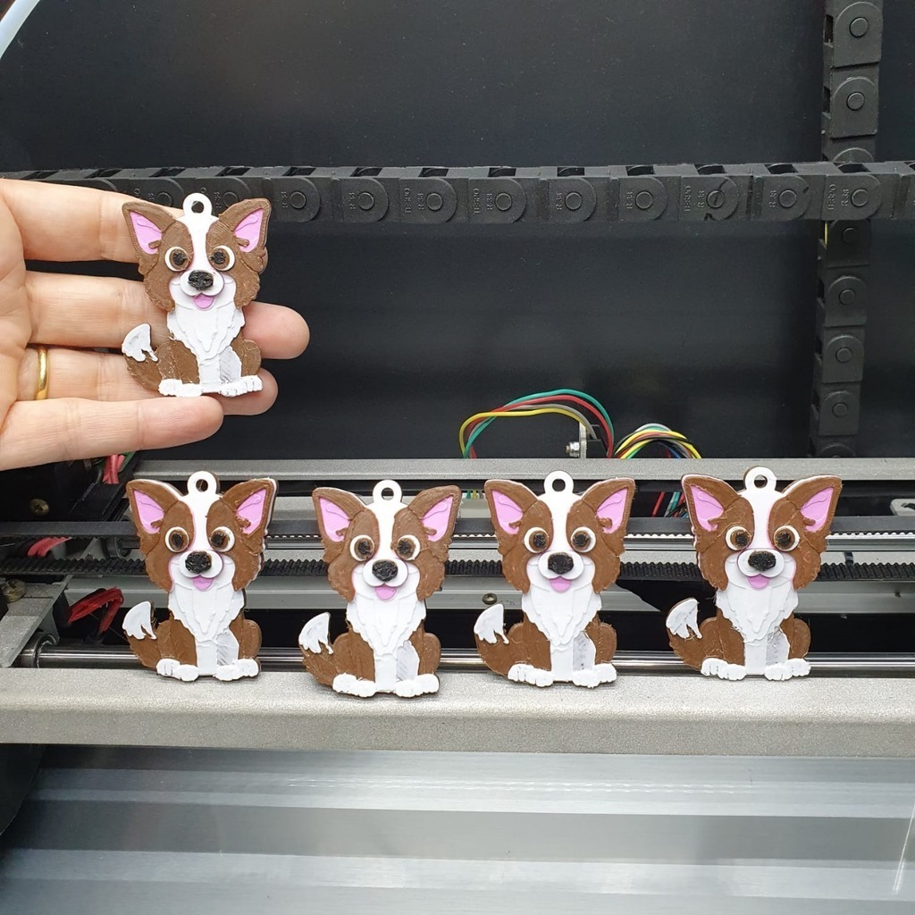 Free 3D file Little Dog Mascot Keychain 2DfromAI to 3D - multicolor 🐕 ...