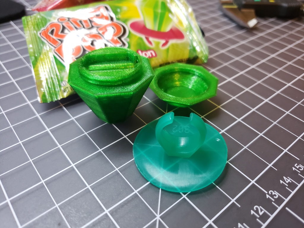 💍 Ring Pop Secret Ring Holder・Free 3D File for ・Cults
