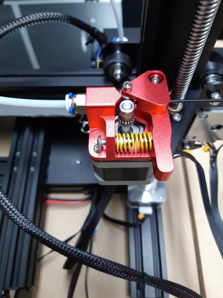 Free 3D file Creality dual gears extruder wire loom bracket 🧶 ・Template ...