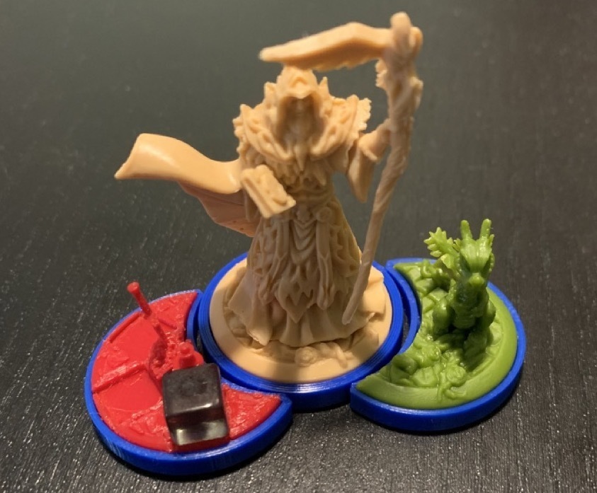 🌹 Black Rose Wars Snap-On Half-Base for Familiars (and Other Half-Moon ...