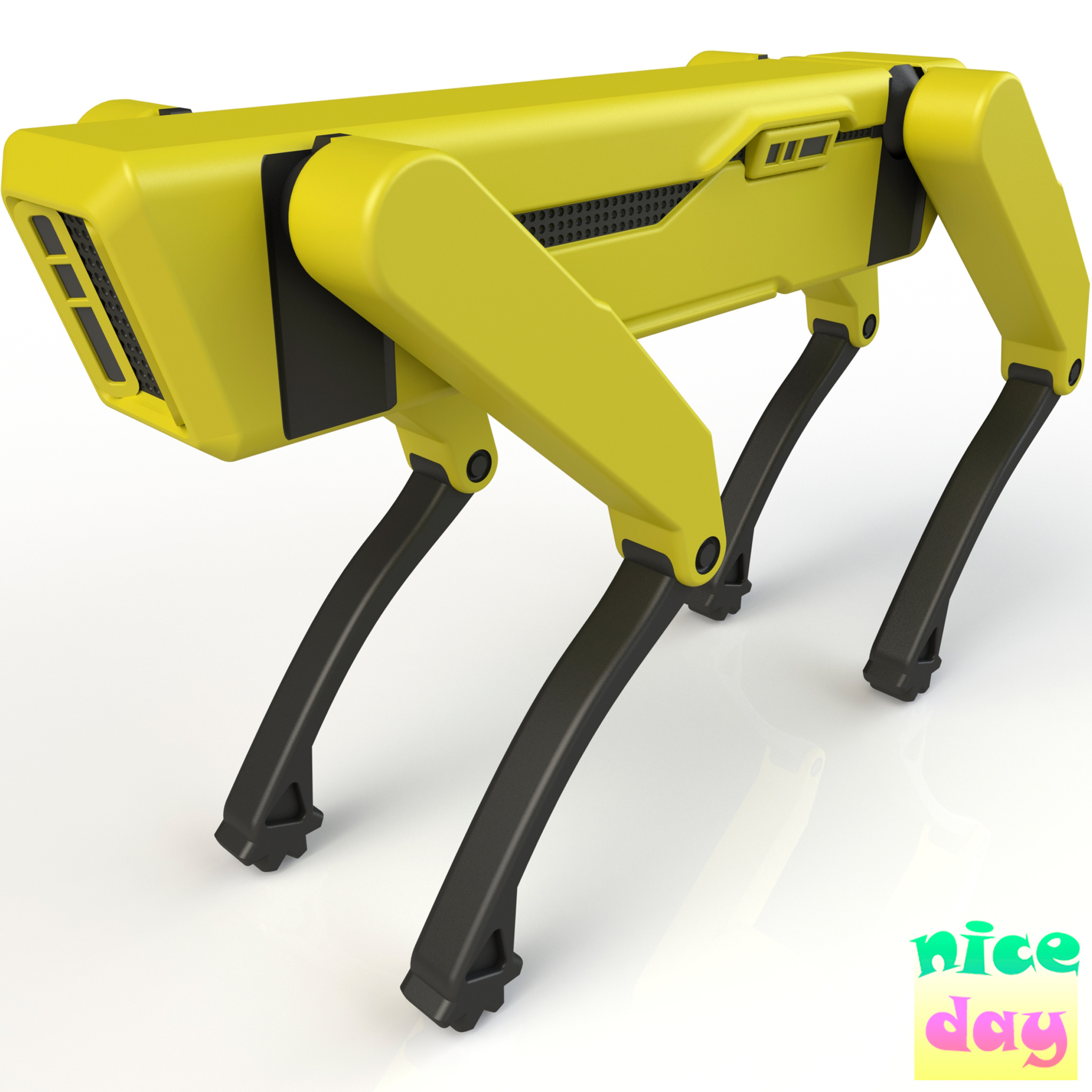 🤖 Robot dog.・Free STL File for ・Cults