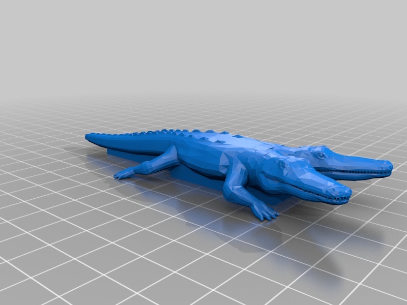 Free STL file 2-headed alligator 🐊 ・3D printing idea to download・Cults