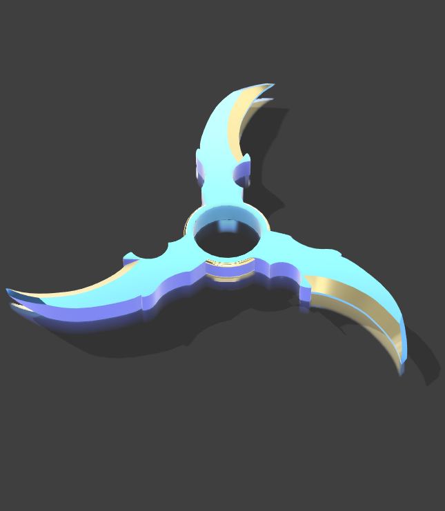 STL file Karambit Fidget Spinner 👌・3D printable model to download・Cults