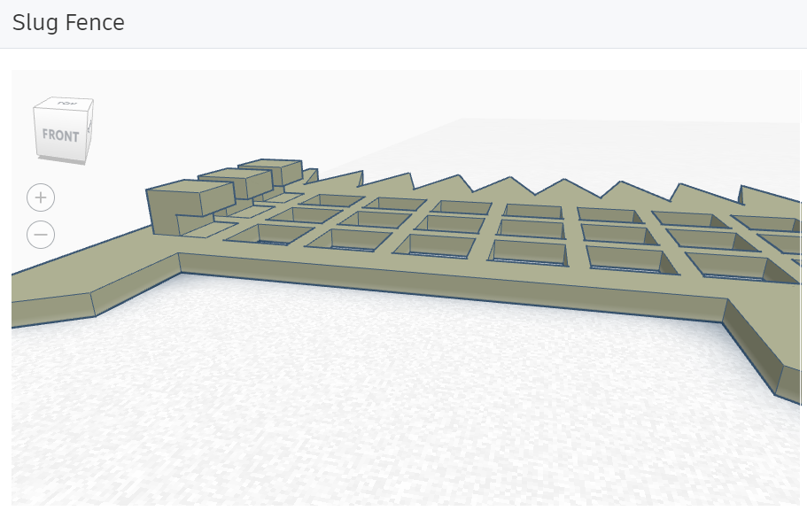🌳 Slug Fence・Free 3D File for ・Cults