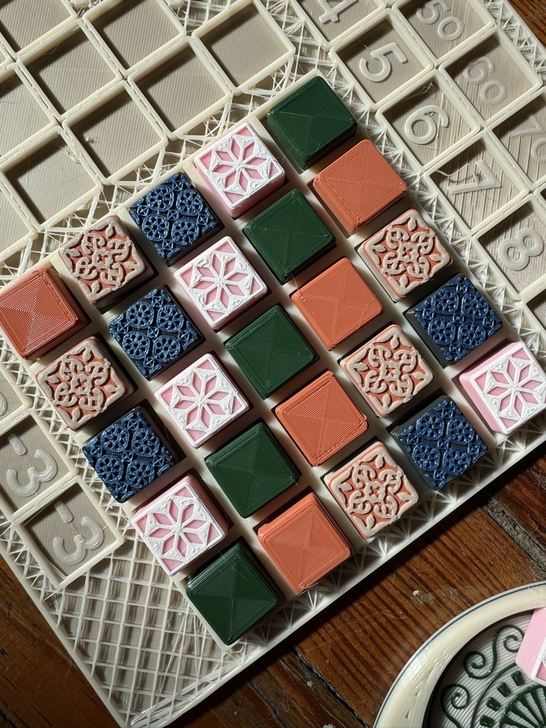 ♟ AZUL BOARD GAME (complete)・ STL File for 3D printing・Cults