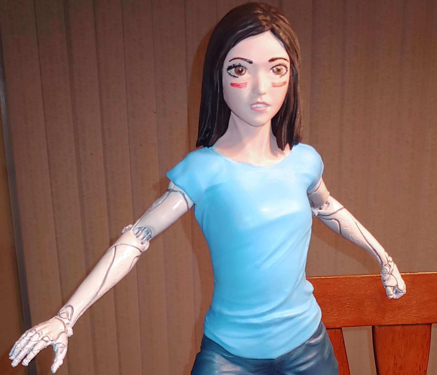 3d Print Alita Battle Angel Figurine Repost Fixed・cults