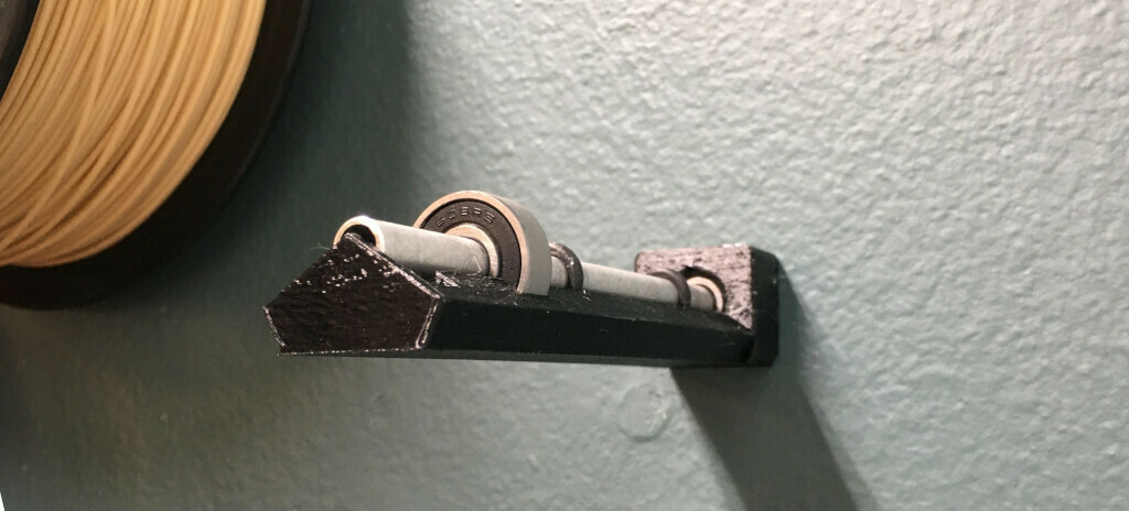🧞‍♂️ Wall Mounted Spool Holder with bearings・Free 3D File for ・Cults