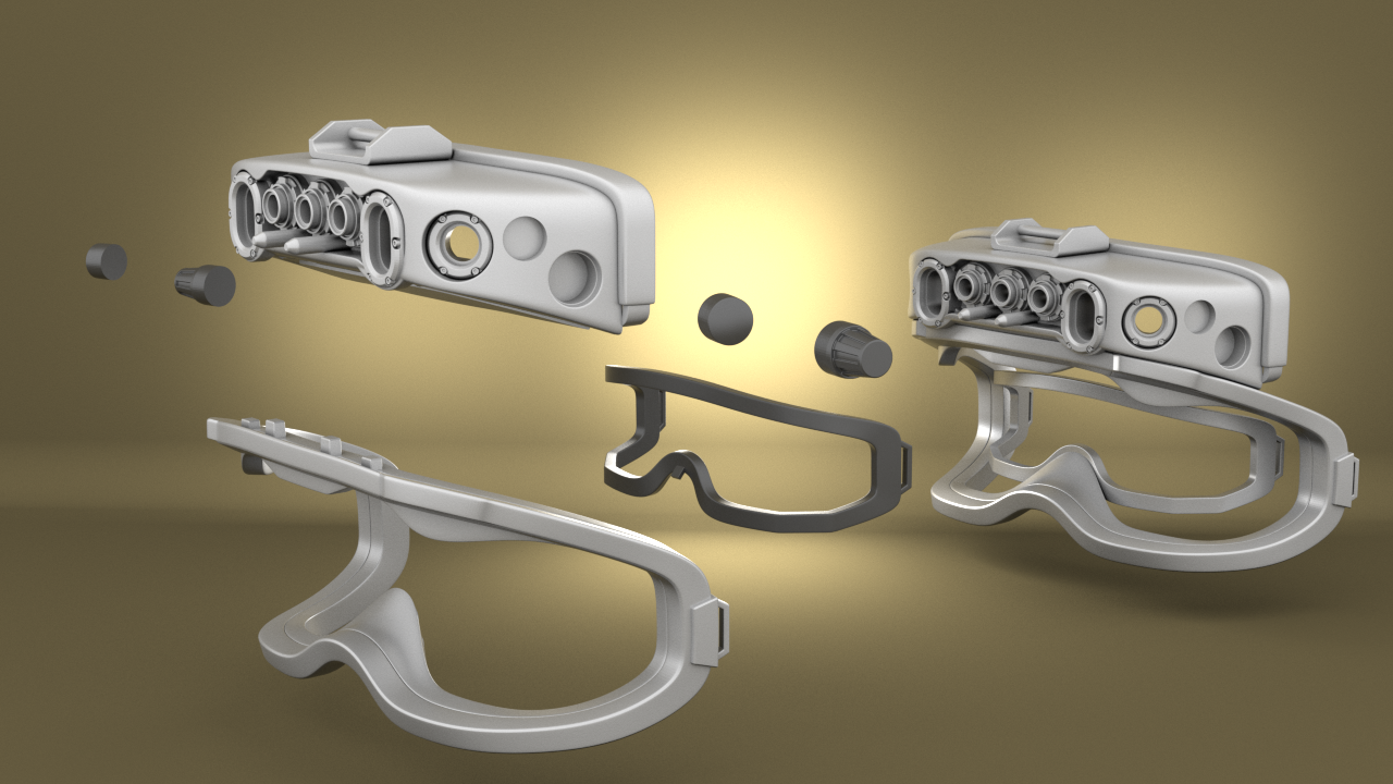 🔫 Airsoft Army IVAS goggles Hollow body・ STL File for ・Cults