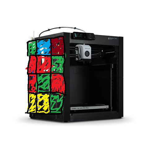🥼 Bambu Lab P1P Rubix Cube Inspired Shell・Free 3D File for ・Cults