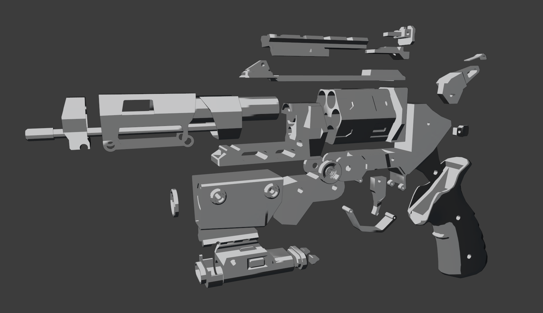 🔫 GTFO HEL Revolver・Free STL File for ・Cults