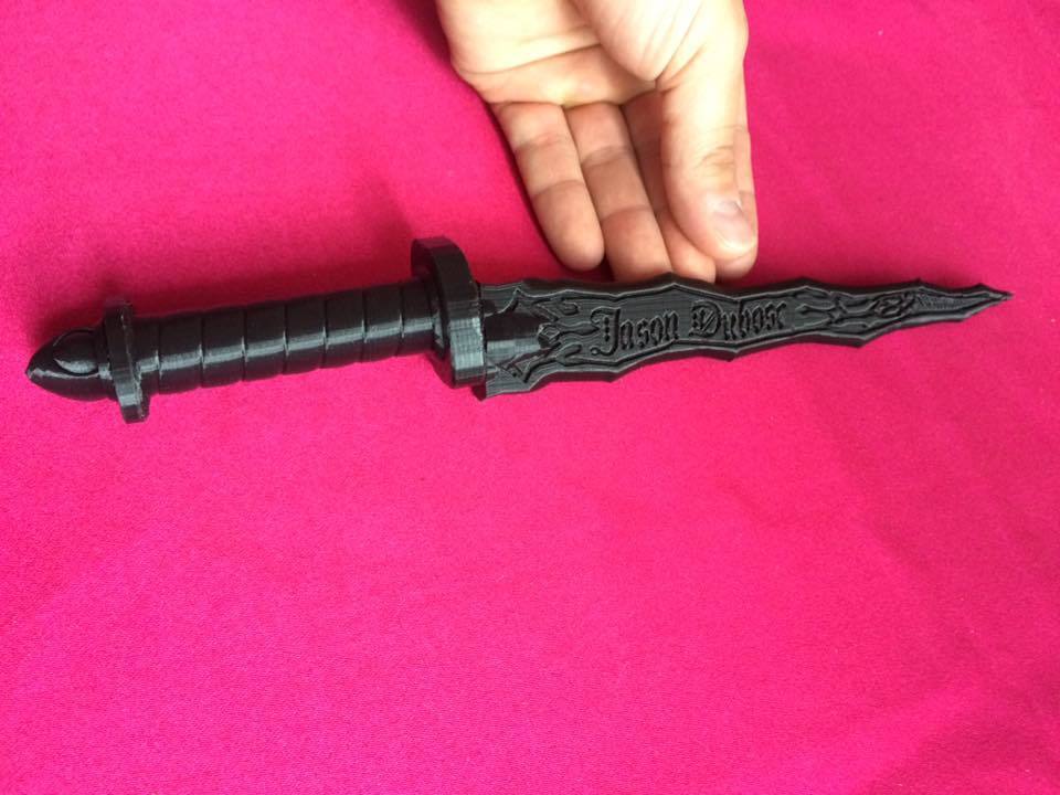 🗡️ Customizable Dark One Dagger・3D Print・Cults