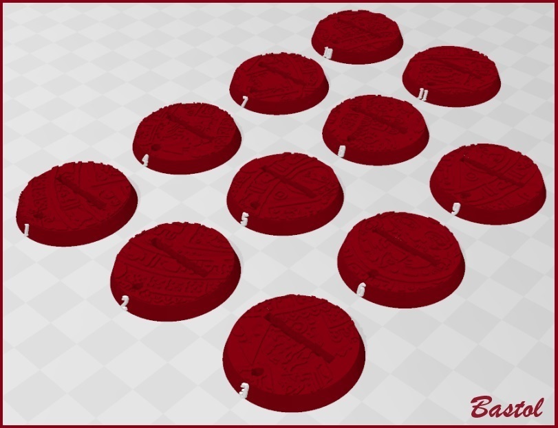 Free STL file FANTASY FOOTBALL Aztec Base + Aztec Base With Number 🏈 ...