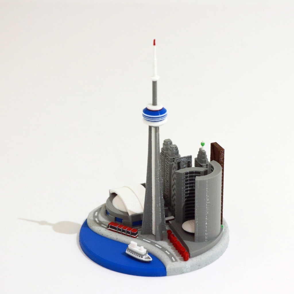 🏙️ City of Toronto / CN Tower・Free 3D File for ・Cults
