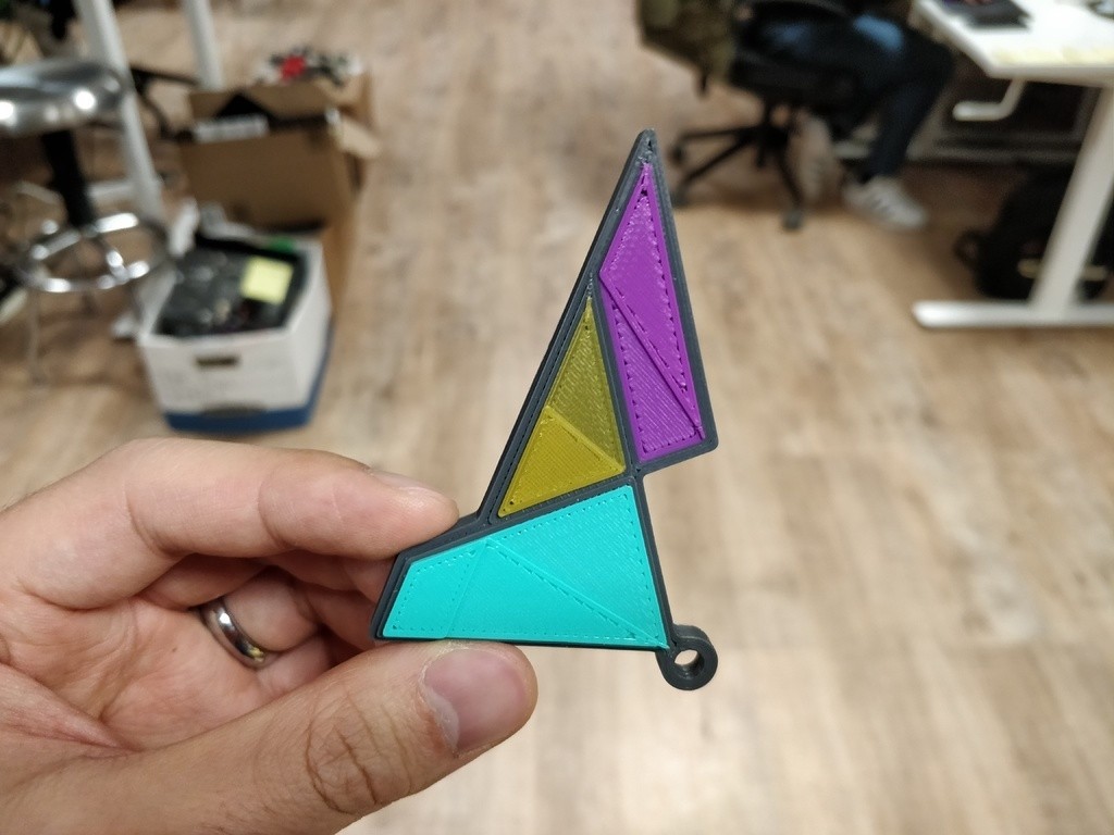 Free STL file Multi-Color Mosaic Keychain (2018) 🗝️ ・Model to download ...