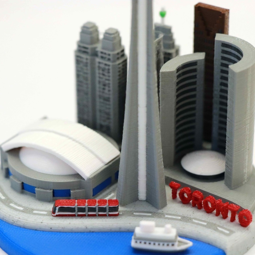 🏙️ City of Toronto / CN Tower・Free 3D File for ・Cults