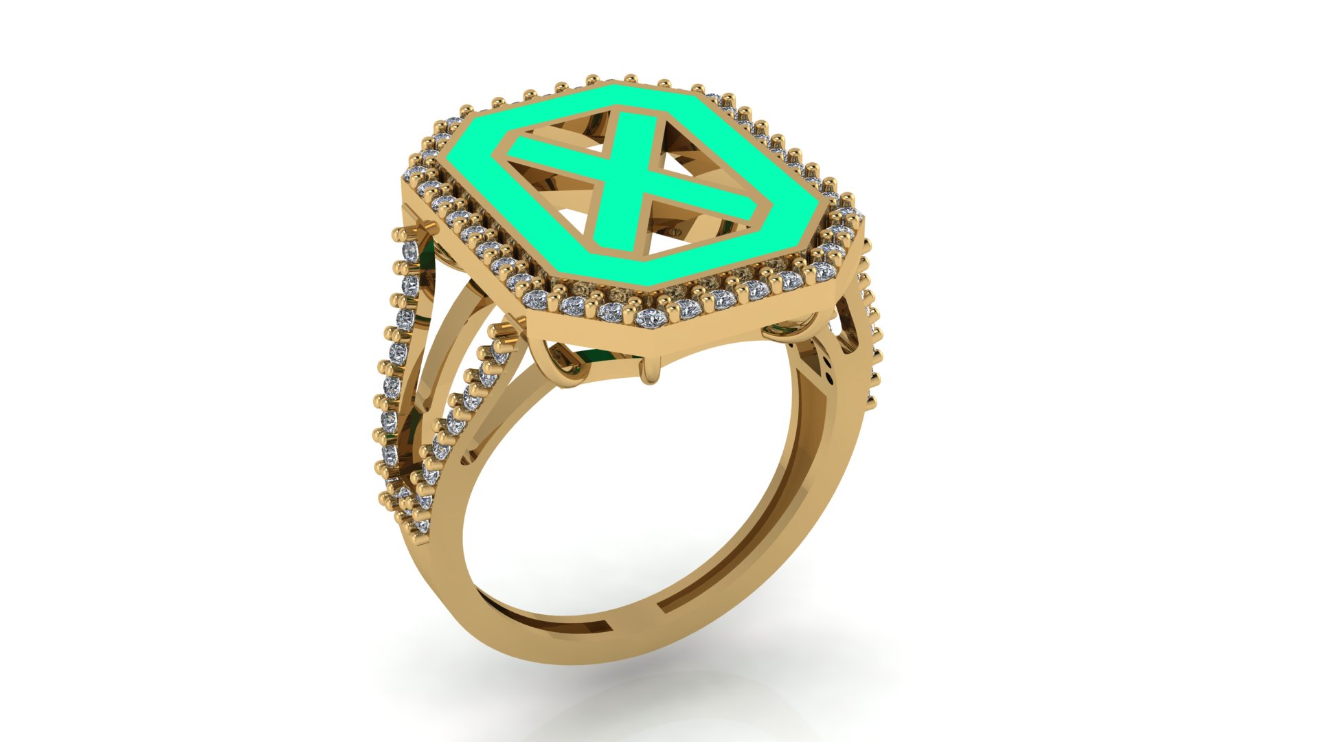 3D file Alphabet Letters Ring X 💍 ・3D printing template to download・Cults