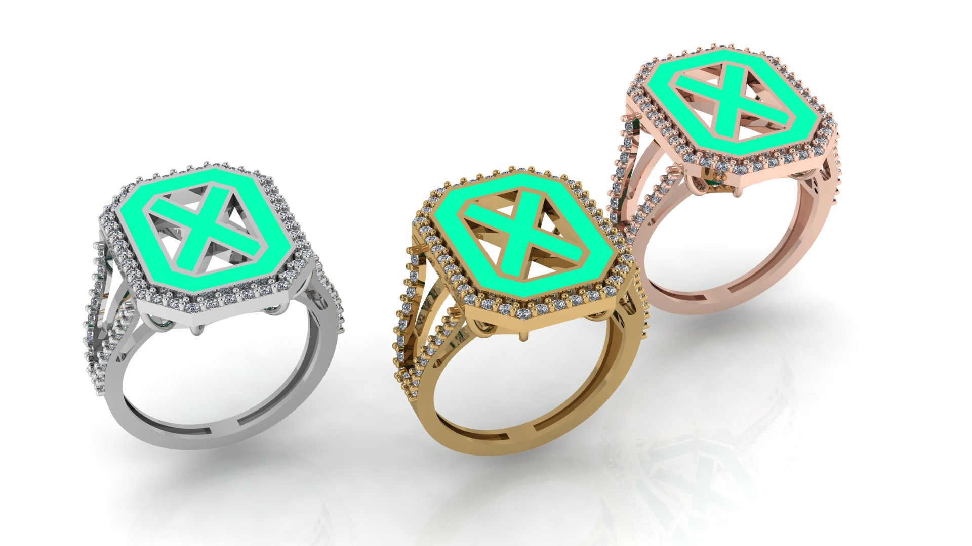 3D file Alphabet Letters Ring X 💍 ・3D printing template to download・Cults