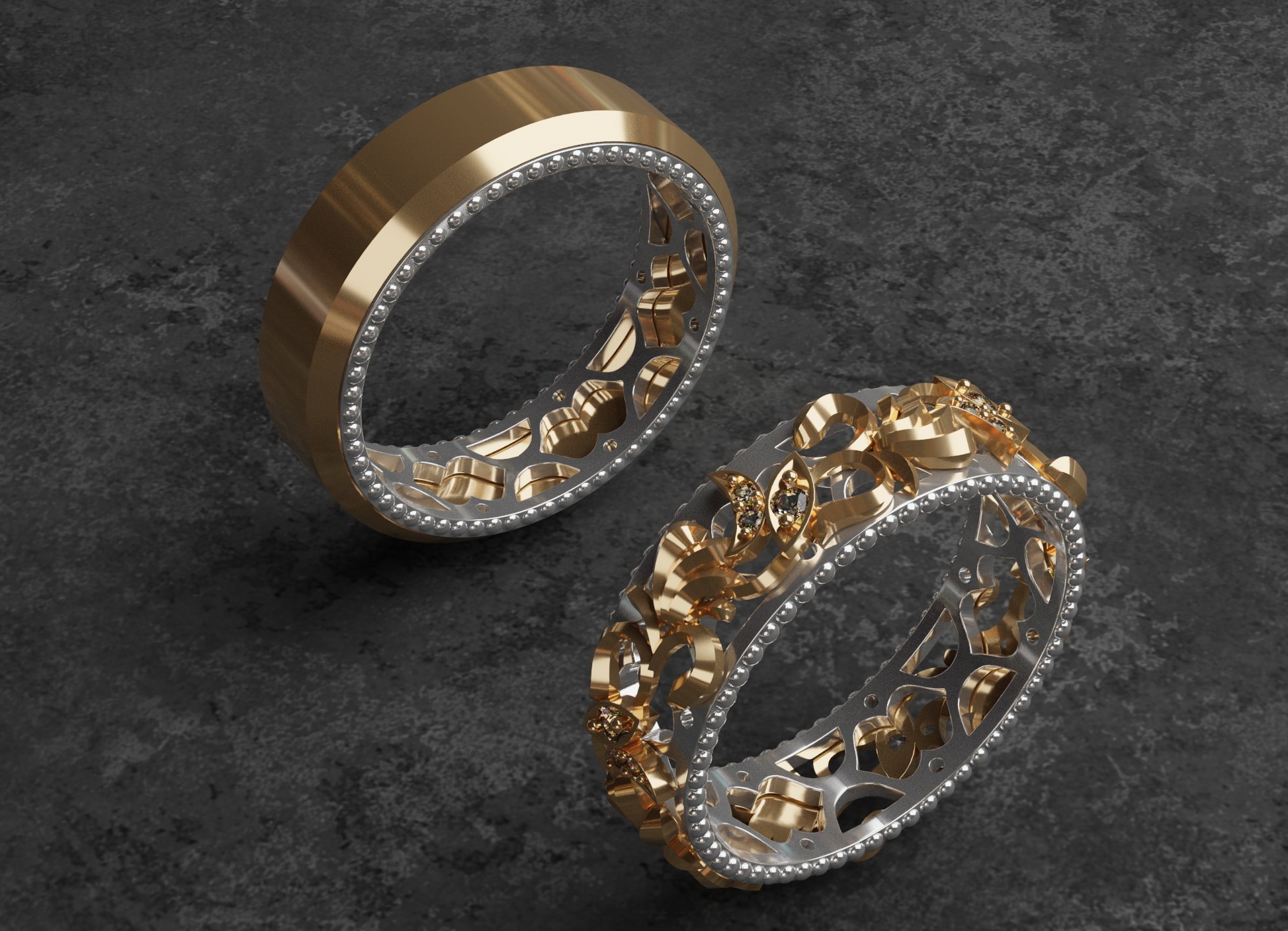 Free STL file Adorable engagement rings 💍 ・3D print design to download ...