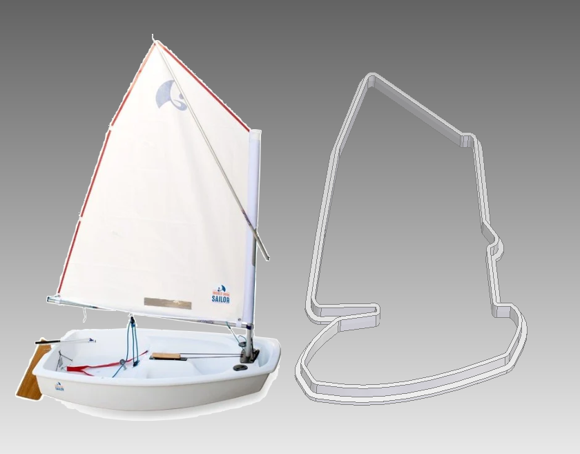 Free 3D file Optimist sailing boat - cookie cutter 🛥️ ・3D printing ...