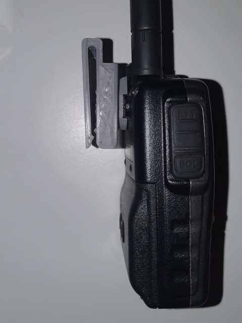 📻 Clip de cinturón y adaptador de cinturón para radio ICOM・Archivo STL ...