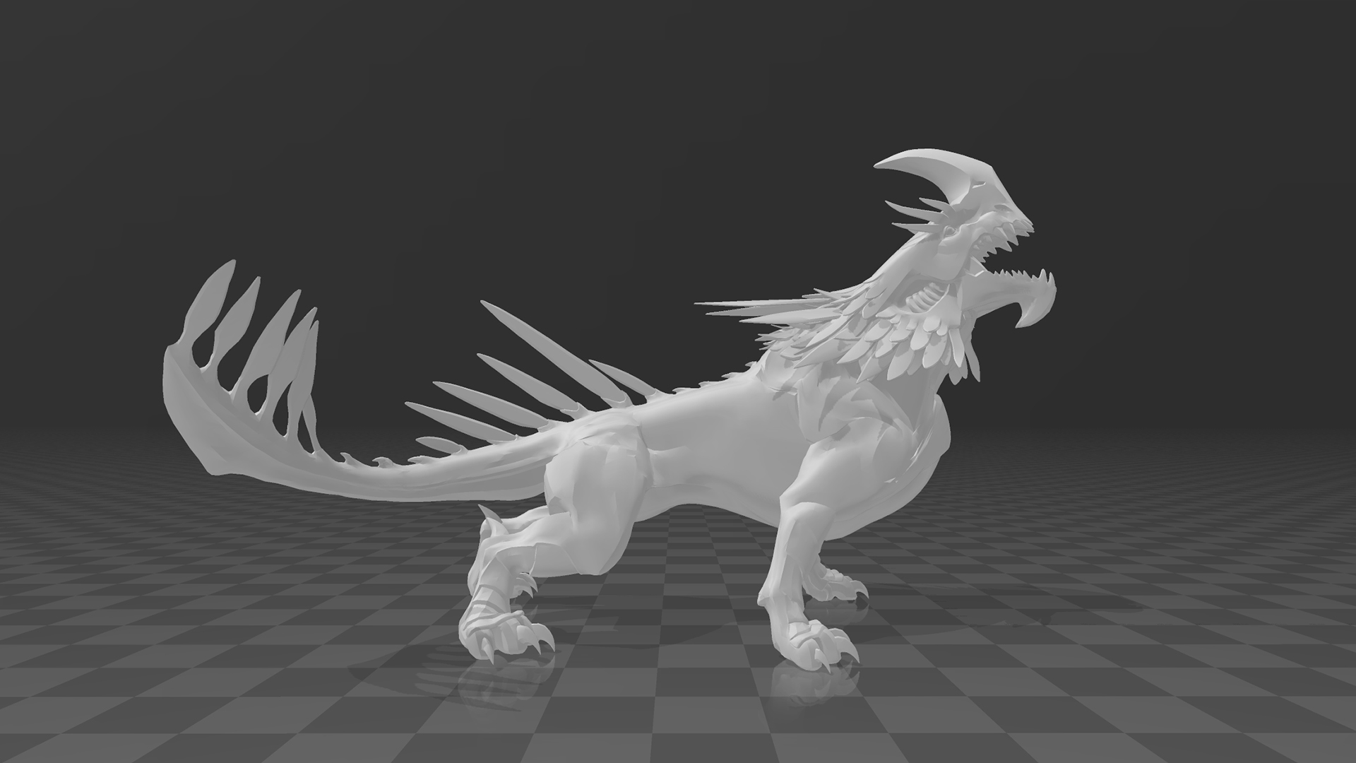 👹 Embermane From Dauntless・ STL File for ・Cults