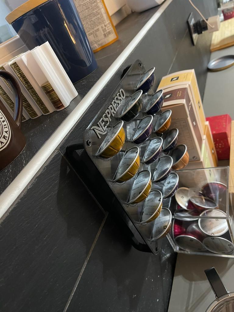 🏢 NESPRESSO VERTUO - caps/pods holder・Free 3D File for ・Cults