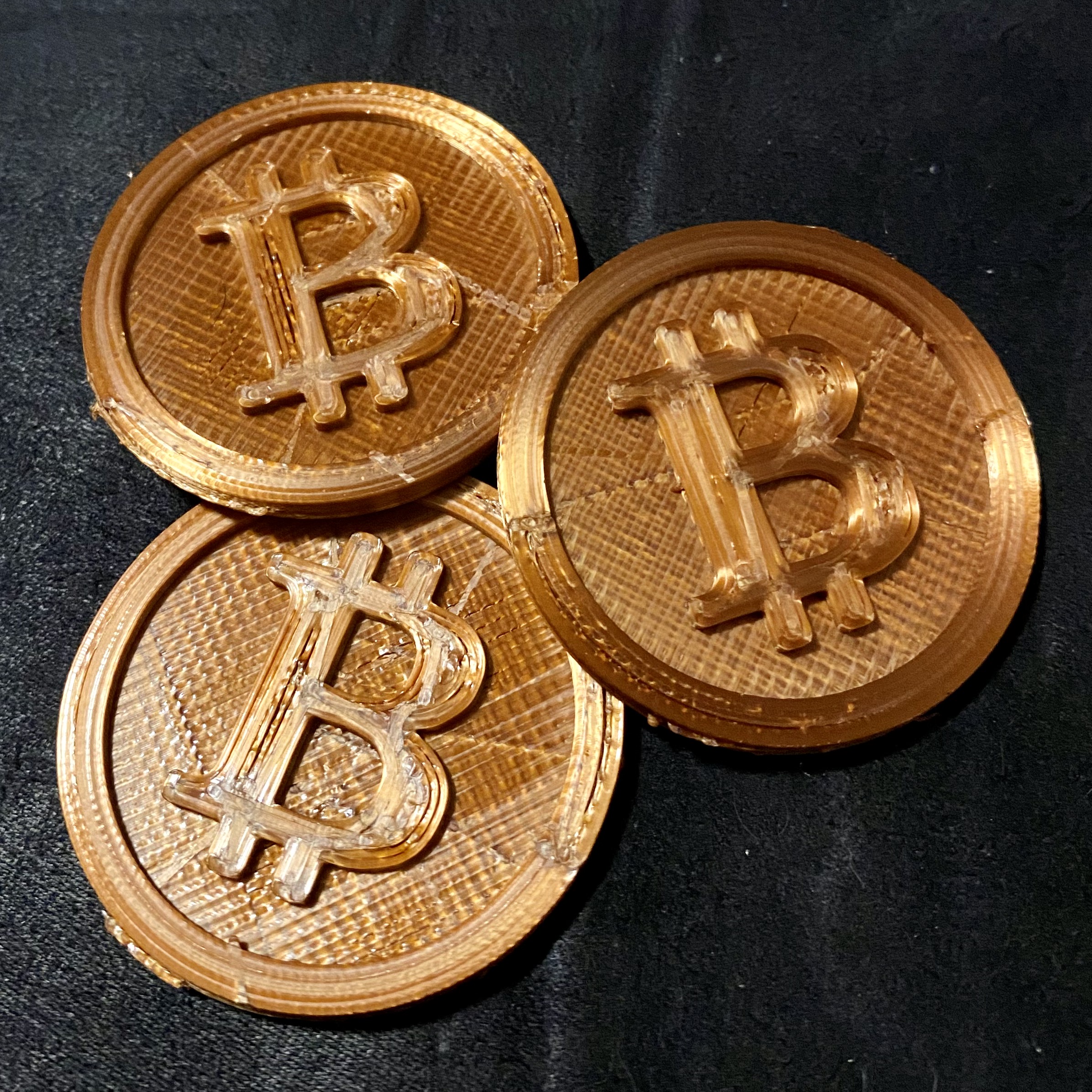 3D printing Bitcoin "Coin" • made with Kingroon KP3S・Cults