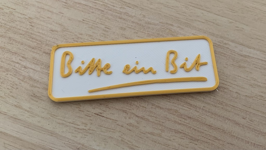 3D-Datei Bitte ein Bit - Bitbuger Schild kostenlos 🎨 ・3D-Drucker-Modell zum herunterladen・Cults