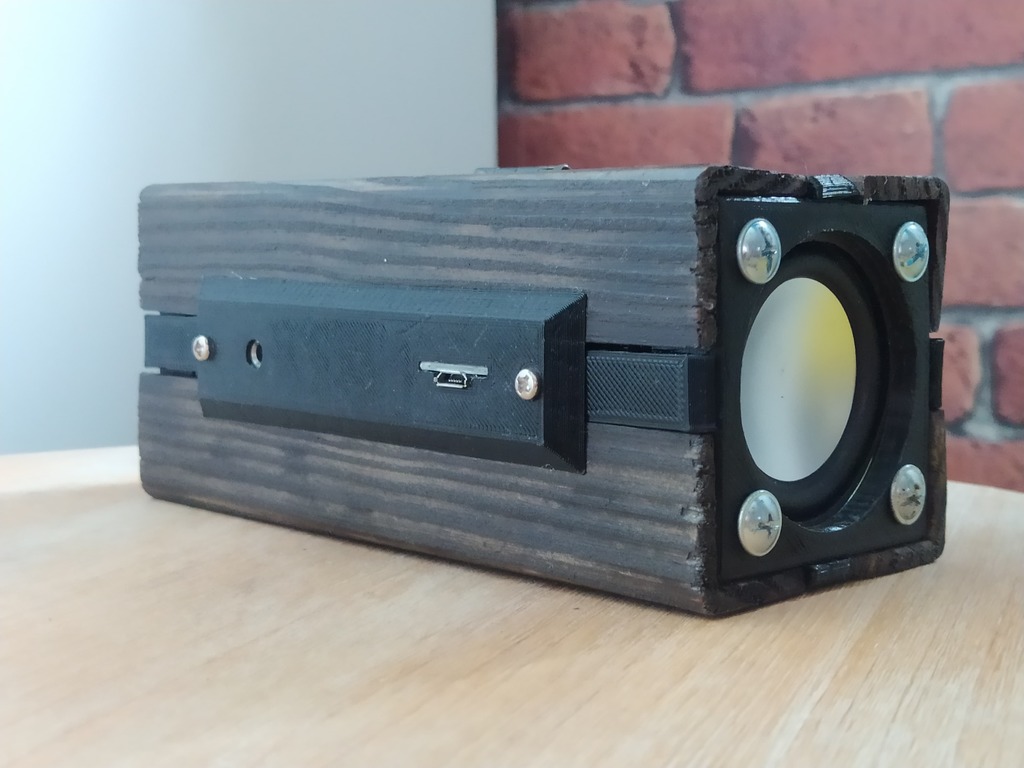 🪵 Plastic - wooden speaker 2x3w・Free 3D File for ・Cults