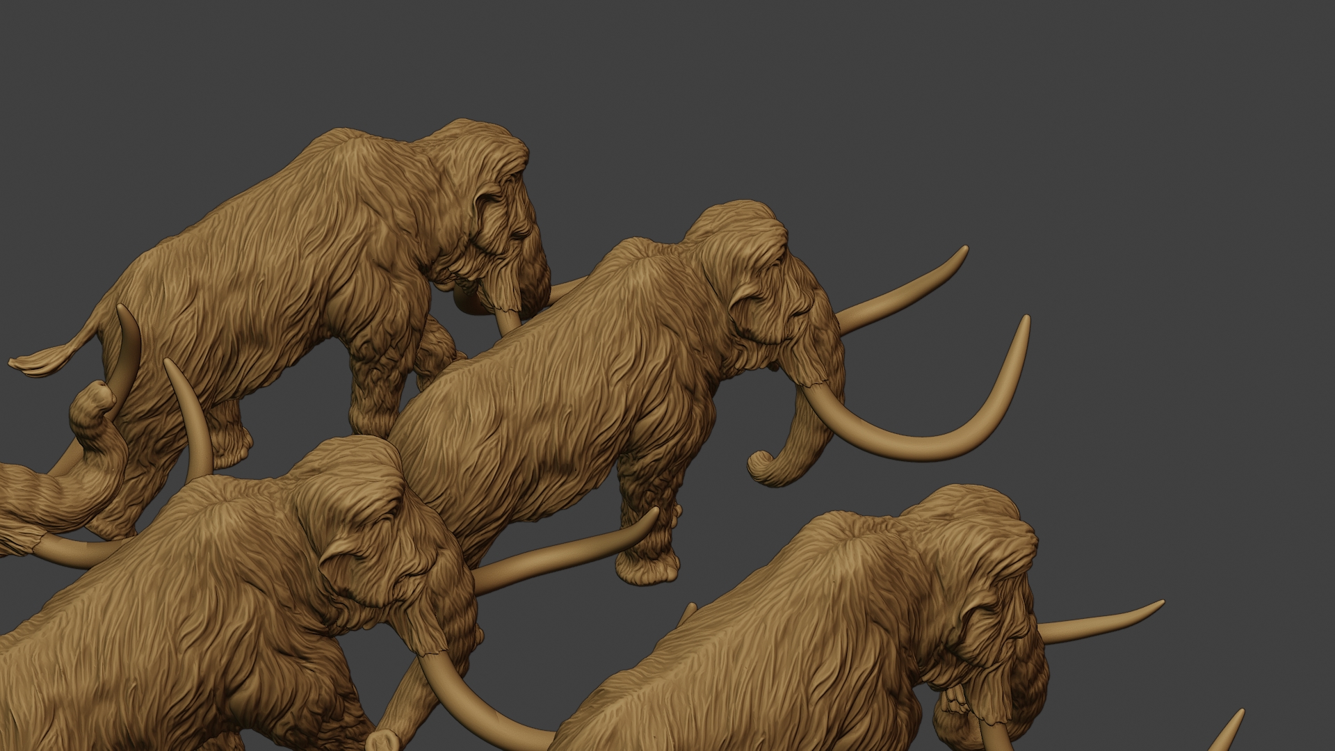 3D file Mammoth Pack1 🦣 ・3D print object to download・Cults