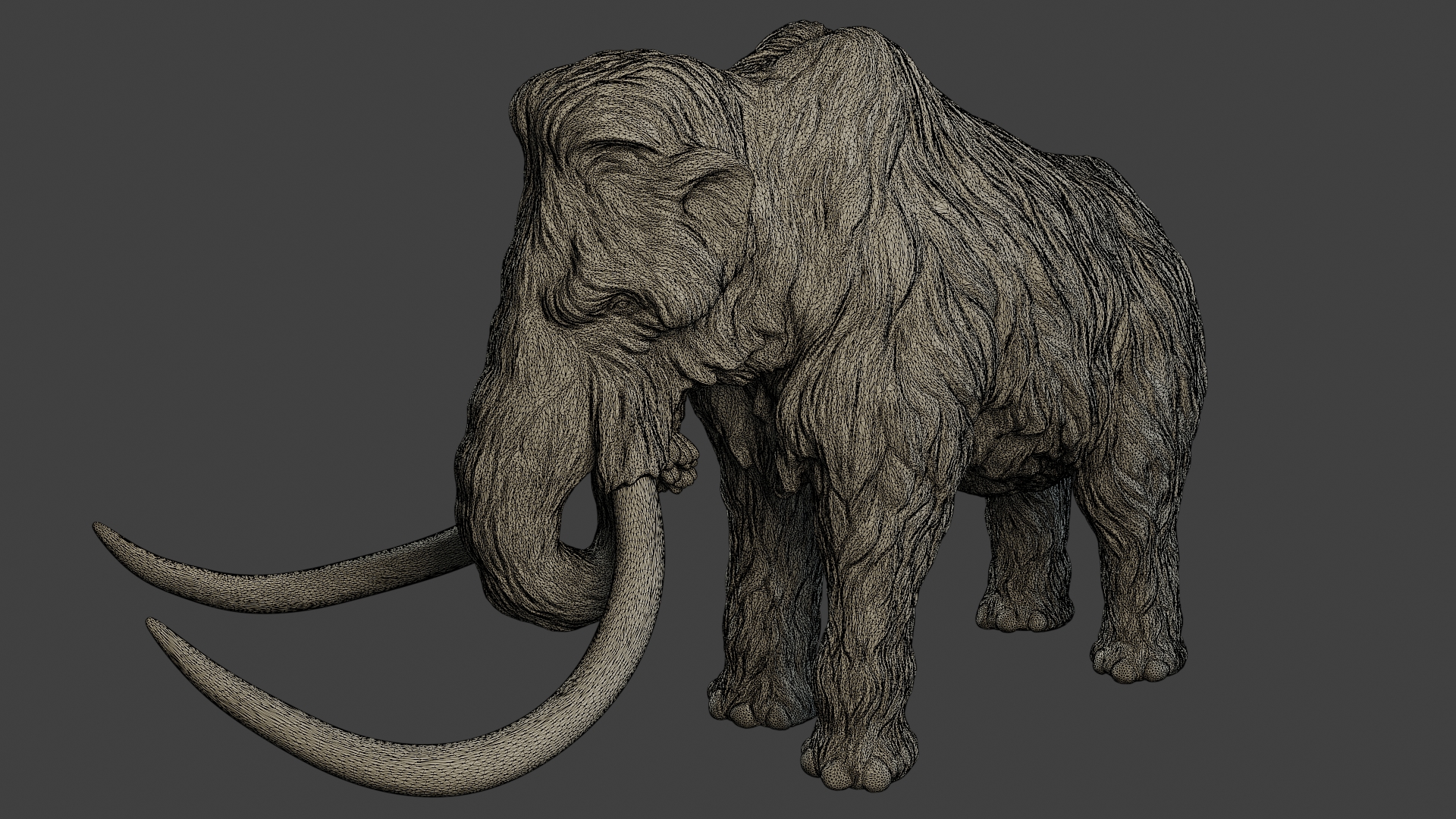 🦣 Mammoth P1・ 3D File for ・Cults