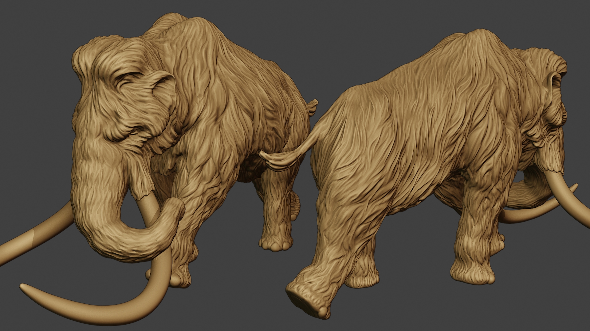 3D file Mammoth Pack1 🦣 ・3D print object to download・Cults