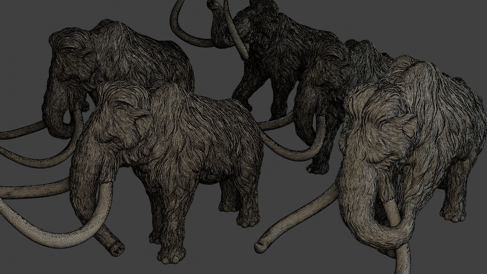 3D file Mammoth Pack1 🦣 ・3D print object to download・Cults