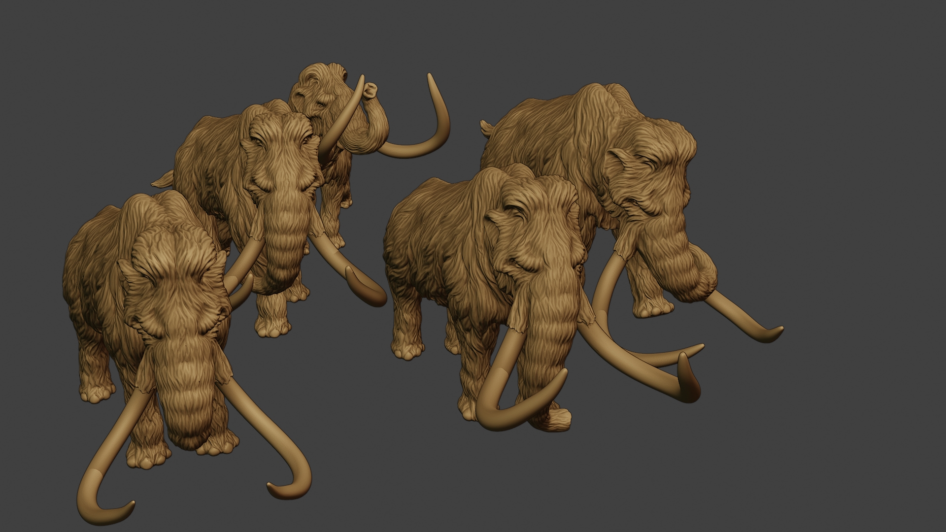 3D file Mammoth Pack1 🦣 ・3D print object to download・Cults