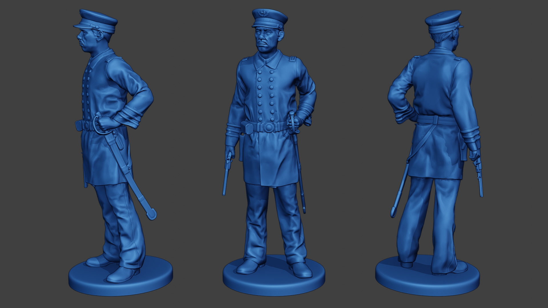 👨 American Naval Officer Stand Civil War Union ACWUS1・ 3D File for ・Cults