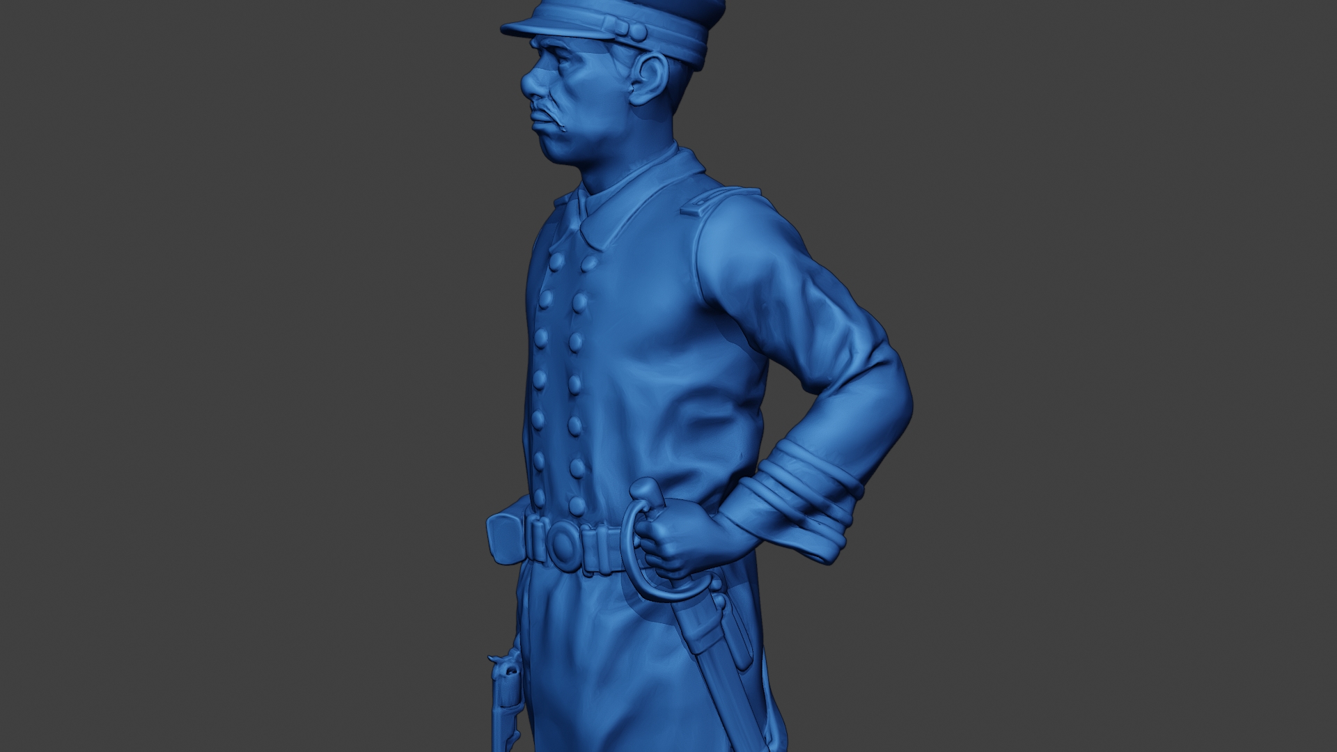 👨 American Naval Officer Stand Civil War Union ACWUS1・ 3D File for ・Cults