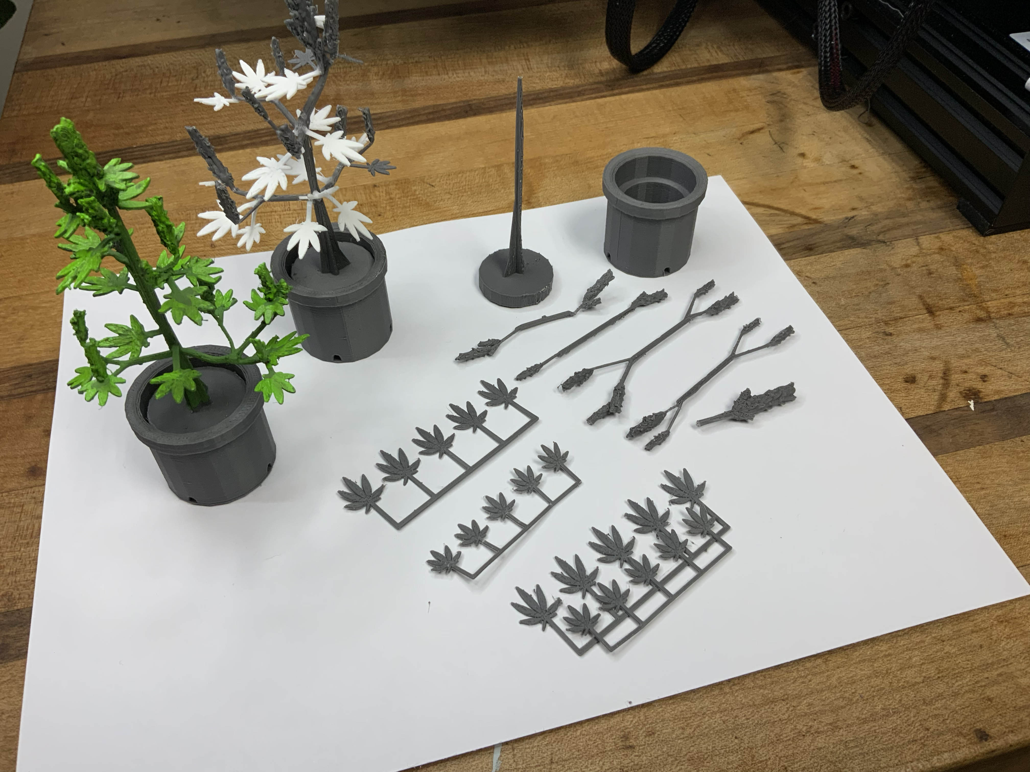 3D print Marijuana plant model Weed 420 Stoner model kit • made with ...