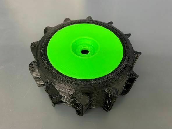 🛞 Paddle Wheel (rim & tire) 1/8 for snow / sand・ STL File for 3D ...