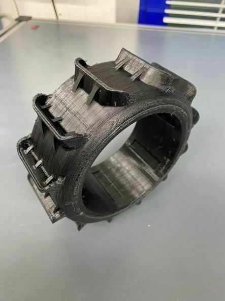 🛞 Paddle Wheel (rim & tire) 1/8 for snow / sand・ STL File for 3D ...