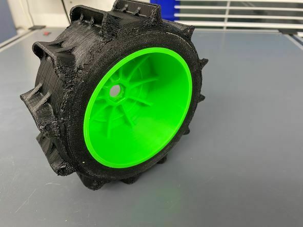 🛞 Paddle Wheel (rim & tire) 1/8 for snow / sand・ STL File for 3D ...